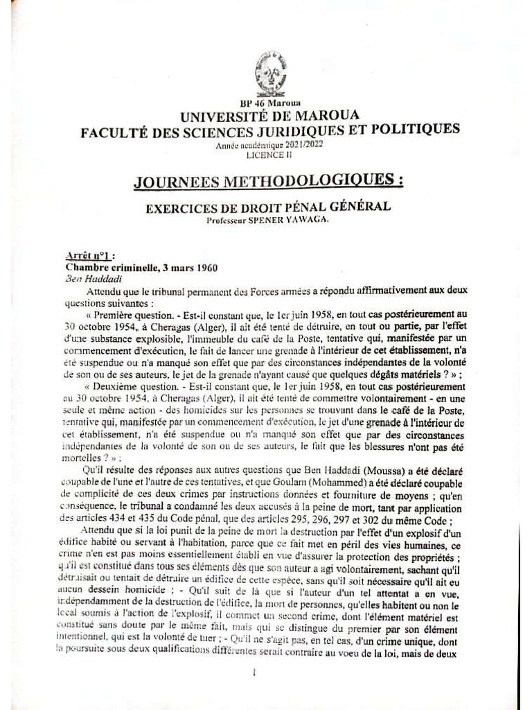 Arrêt Ben Haddadi | PDF