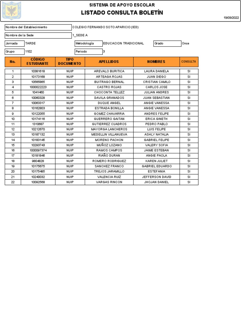 1102 Jta P3-2022 Codigos Originales | PDF