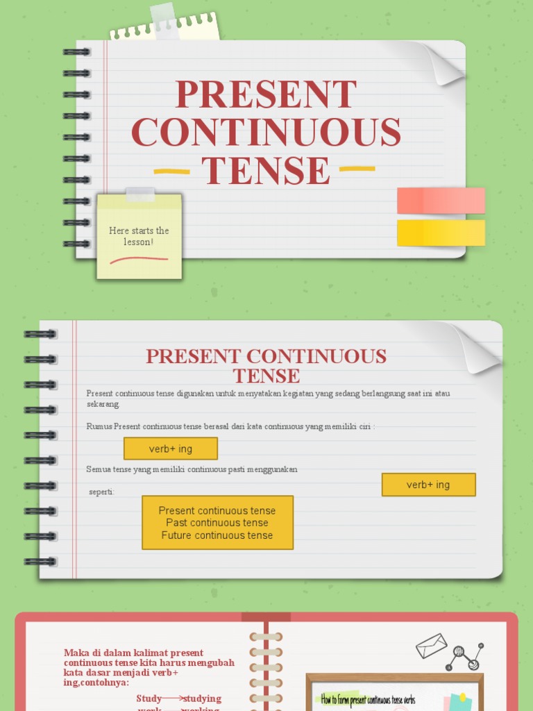 Materi Present Continuous Tense | PDF | Language Families | Linguistic ...
