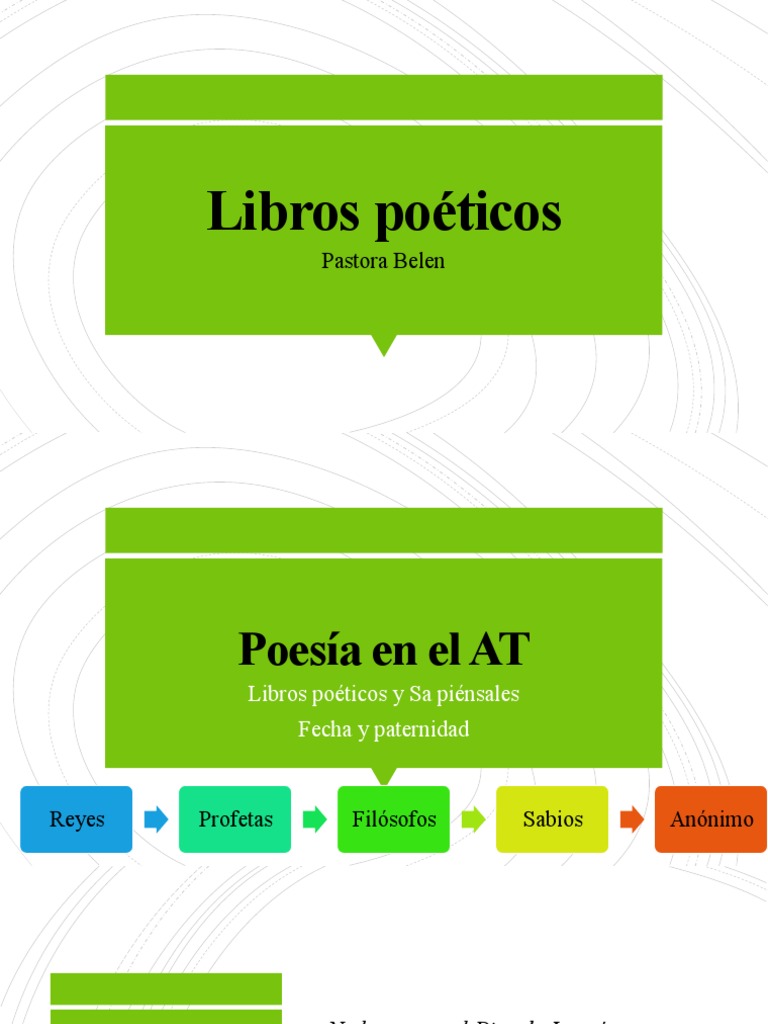 Libros Poéticos (Autosaved) | PDF | Libro de trabajo | Libro de proverbios