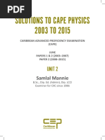 Physics Unit 1 Paper 2 2024 | PDF | Gases | Temperature