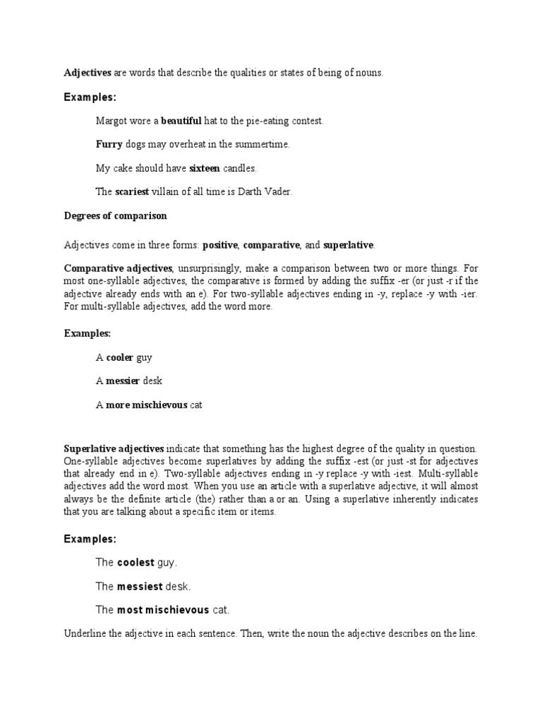 A Comprehensive Guide to Parts of Speech: Adjectives, Verbs, and More ...