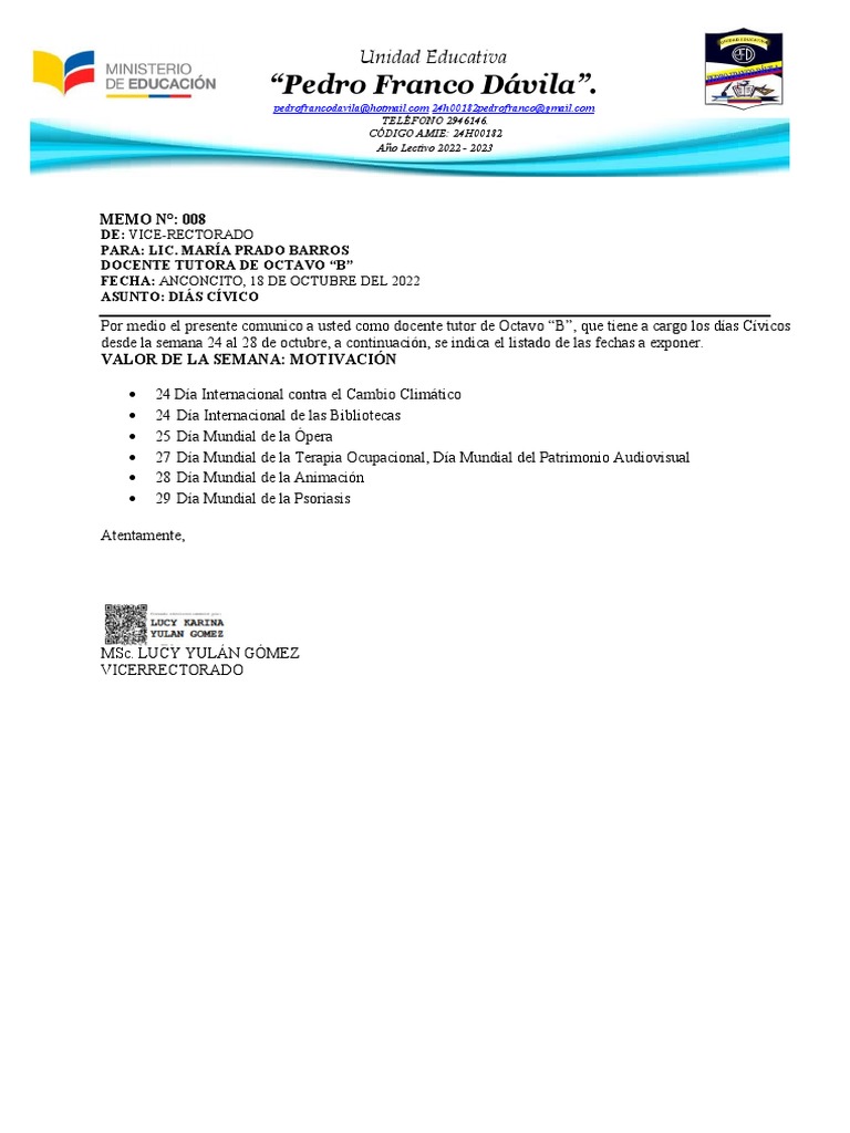 Memo 8 | PDF