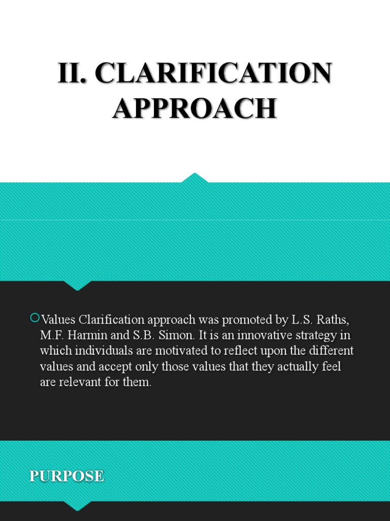 Clarification Approach 3 | PDF | Morality | Cognitive Development