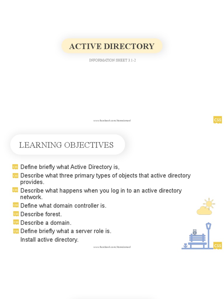 3 1 2 Install Active Directory Presentation Pdf Active Directory Domain Name System