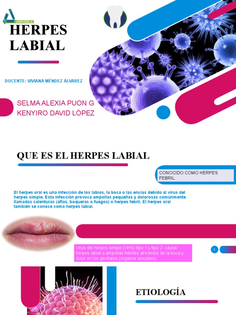 Herpes Labial: Causas y Tratamiento | PDF | Herpes Simple | Virus