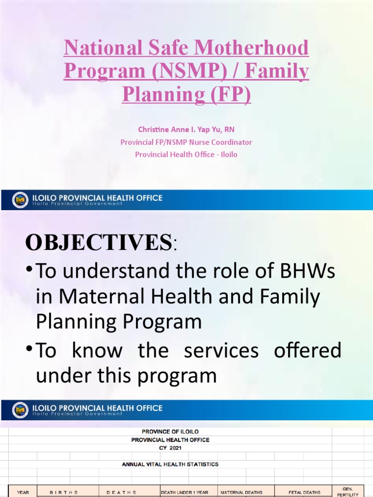 NSMP FP For BHWs | PDF | Pregnancy | Childbirth
