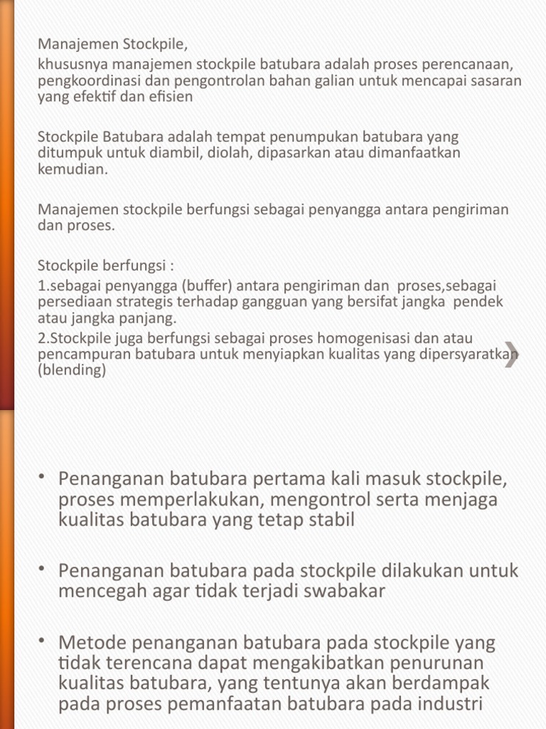 Materi 2 - Manajemen Stockpile | PDF