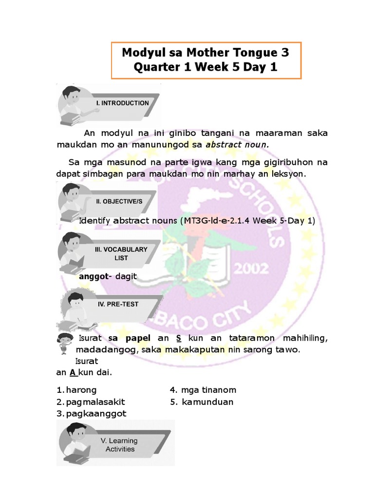 Week 5 Mother Tongue | PDF