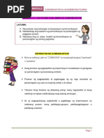 Intrapersonal at Interpersonal Na Komunikasyon | PDF