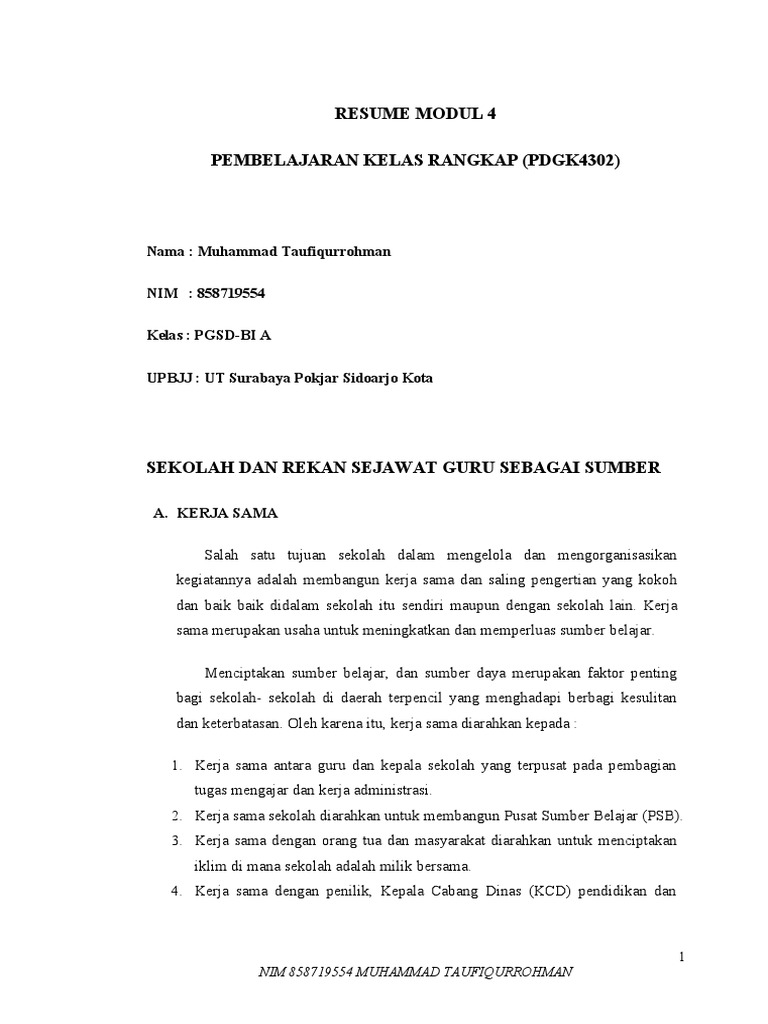 Resume Modul 4 | PDF