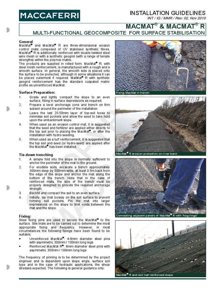 Mac Mat RInstallation Guide AU | PDF | Anchor | Soil