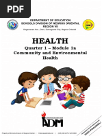MAPEH (Health) : Quarter 1 - Module 1: Community and Environmental ...
