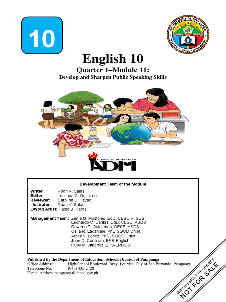 English-10 Q1 Module-11 Public-Speaking | PDF | Public Speaking ...