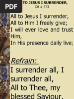I Surrender All Lyrics | PDF