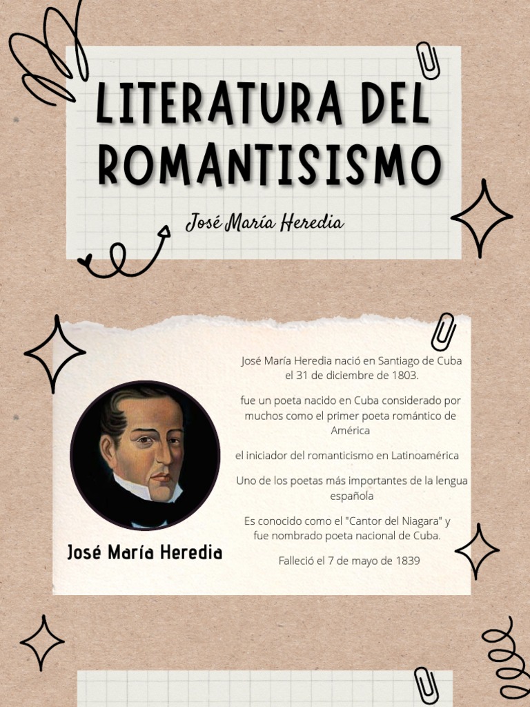 José María Heredia: Poeta Romántico Cubano | PDF