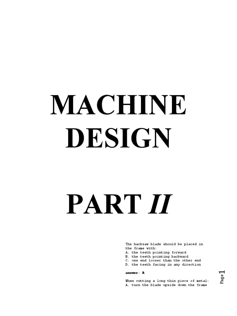 Machine Design 2 | PDF | Gear | Solder
