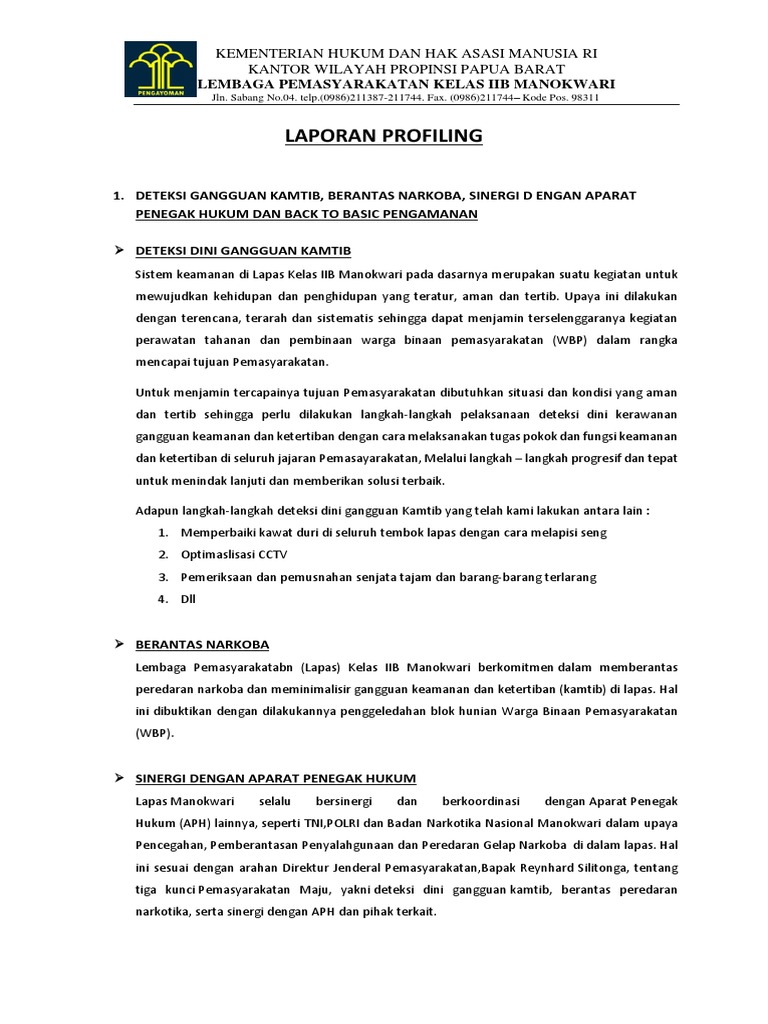 Laporan Profiling | PDF
