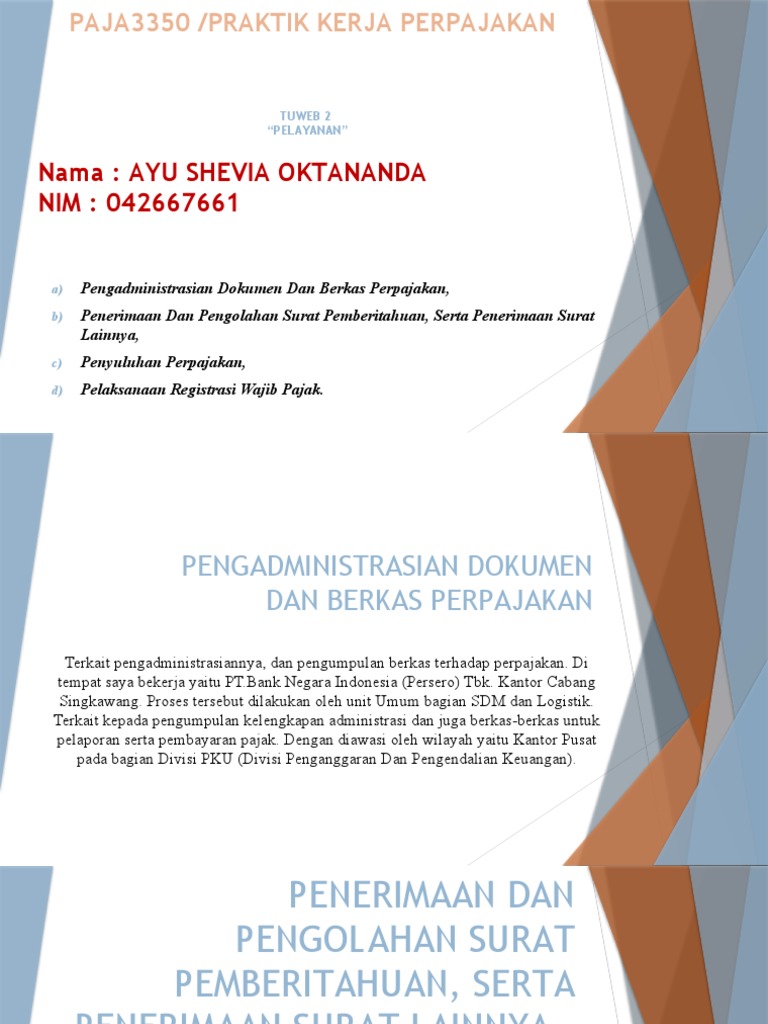 Tuweb 2 Pelayanan | PDF