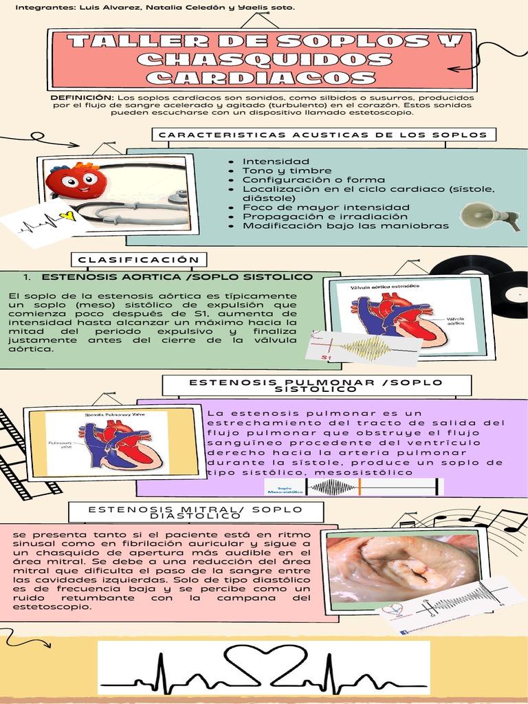 Taller Soplos Y Chasquidos Cardiacos Pdf Ventrículo Corazón