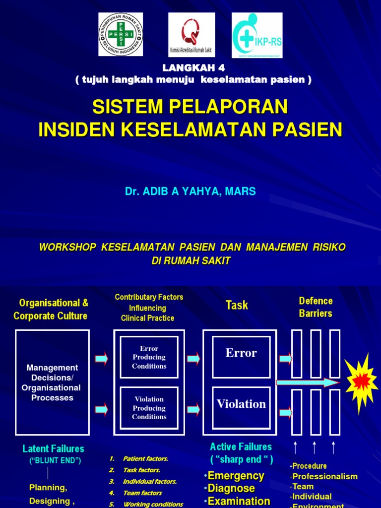 Sistem Pelaporan by Ketua KNKP Bahan TCL | PDF | Patient Safety | Risk