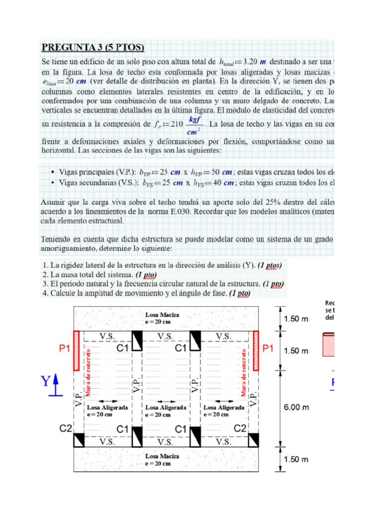 5.ejercicios Metrado de Cargas 01 Pisos 31.08.2022 | PDF | Rigidez | Análisis estructural