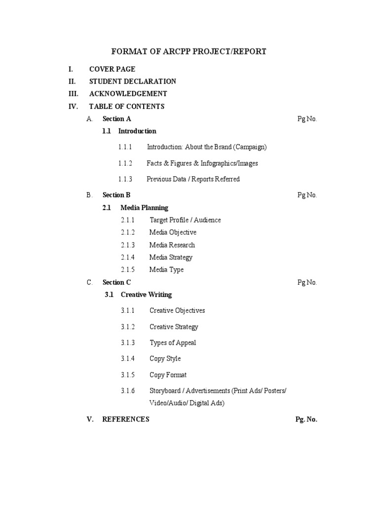 arcpp report format | PDF