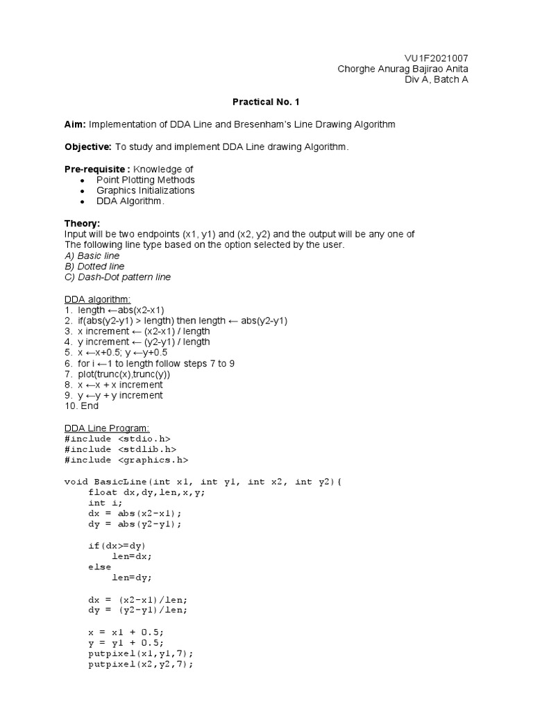 CG - Expt 1-8 | Download Free PDF | 2 D Computer Graphics | Computer ...