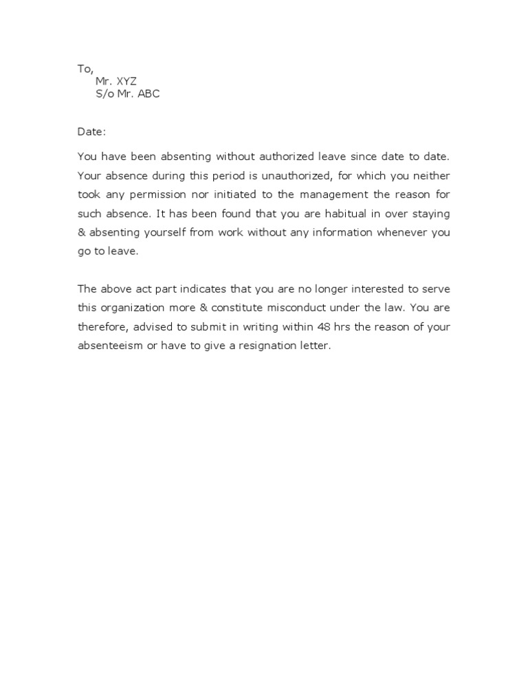 Show Cause Letter | PDF