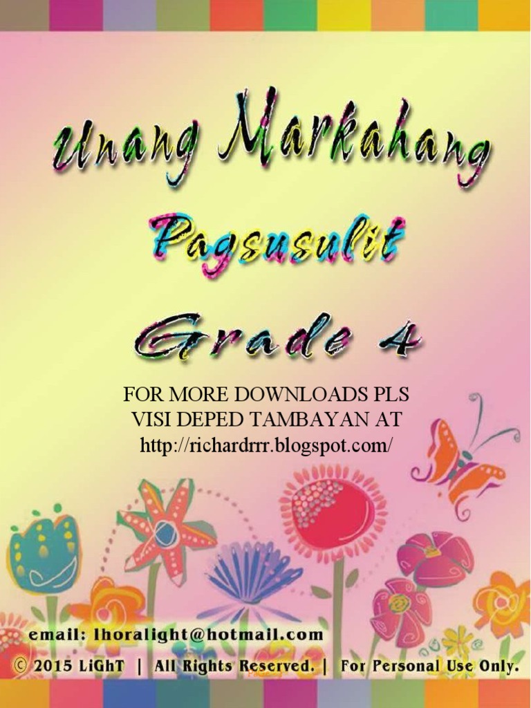 Complete Set of Quarterly Exam For Grade 4 | PDF | Noun