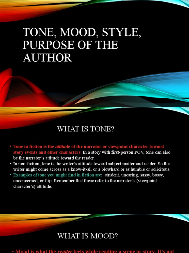 Understanding Tone and Mood in Writing | PDF | Narration | Cognition