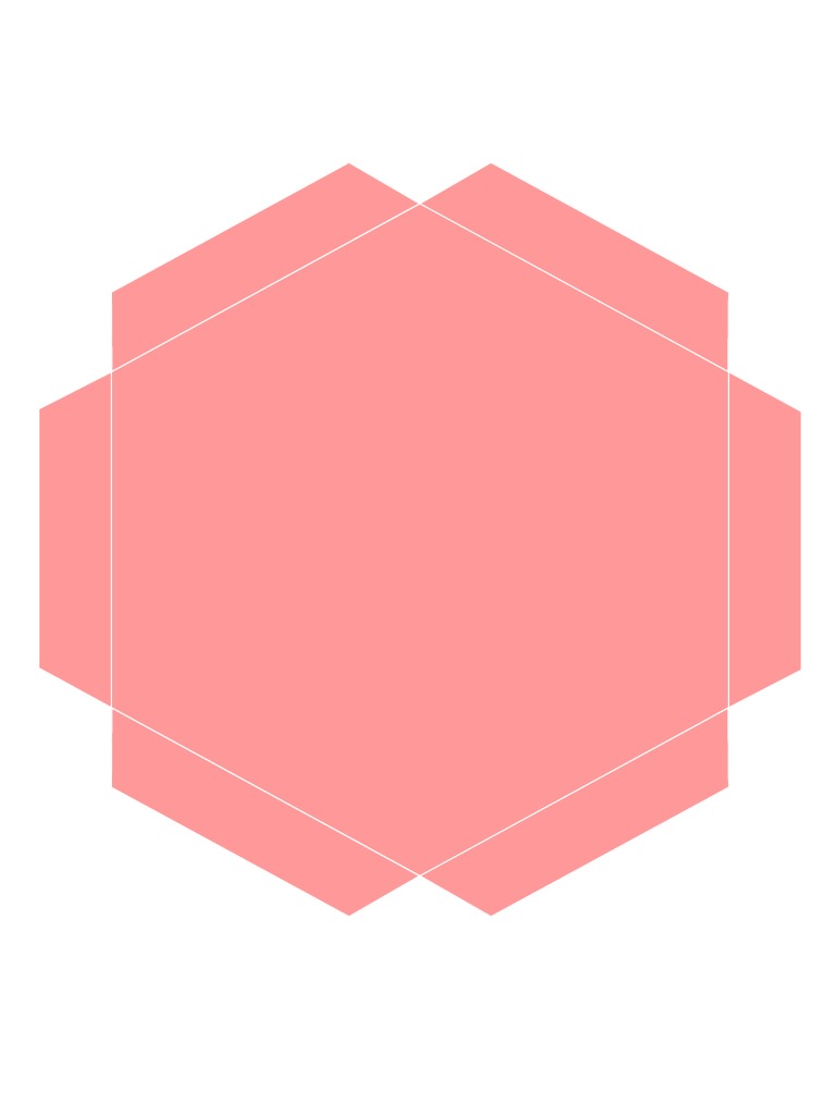 Caja Hexagonal Con Frunce Arriba Tres Hojas Pdf