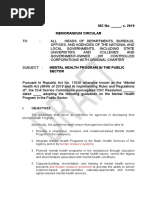 CSC Mental Health Program Guidelines | PDF | Mental Disorder | Employment