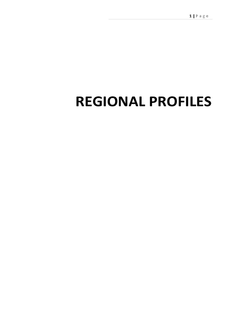 Regional Profiles of Bangsamoro and CAR | PDF | Mindanao