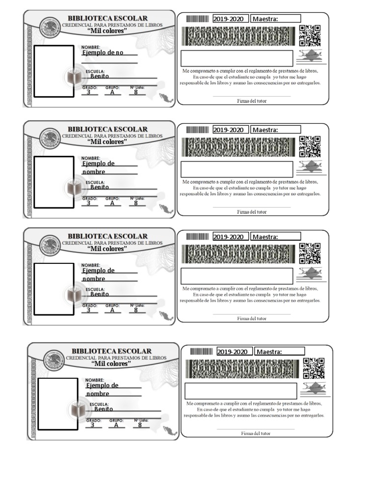 Credenciales Editables | PDF