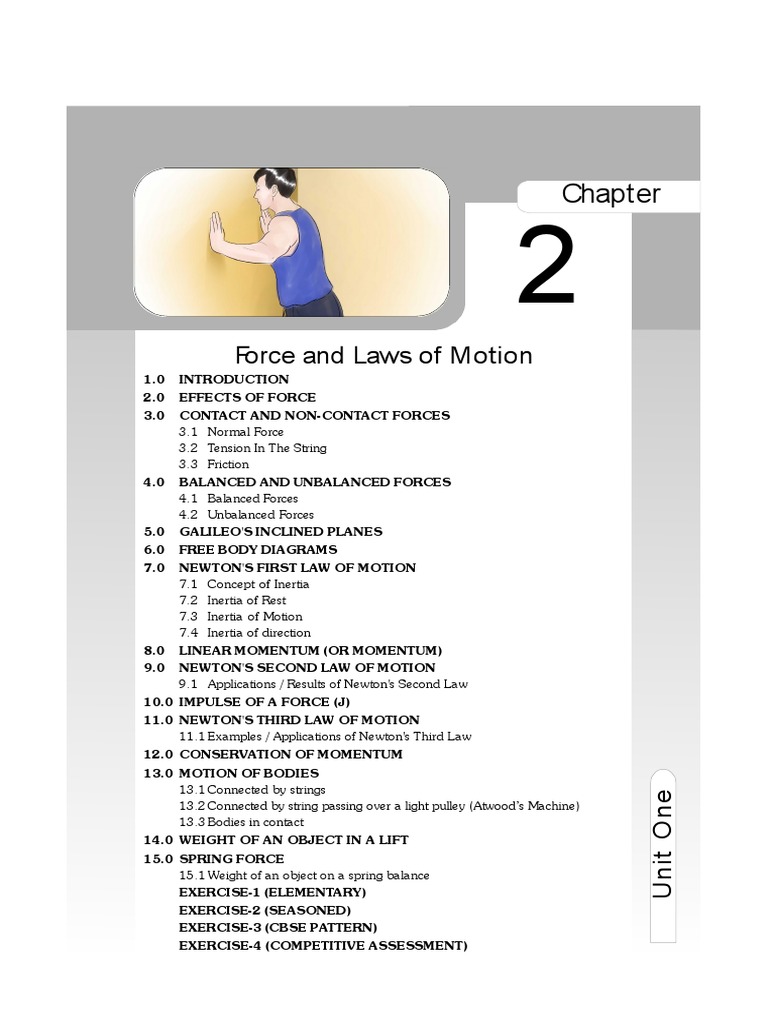 Force and Laws of Motion Overview | PDF | Force | Inertia