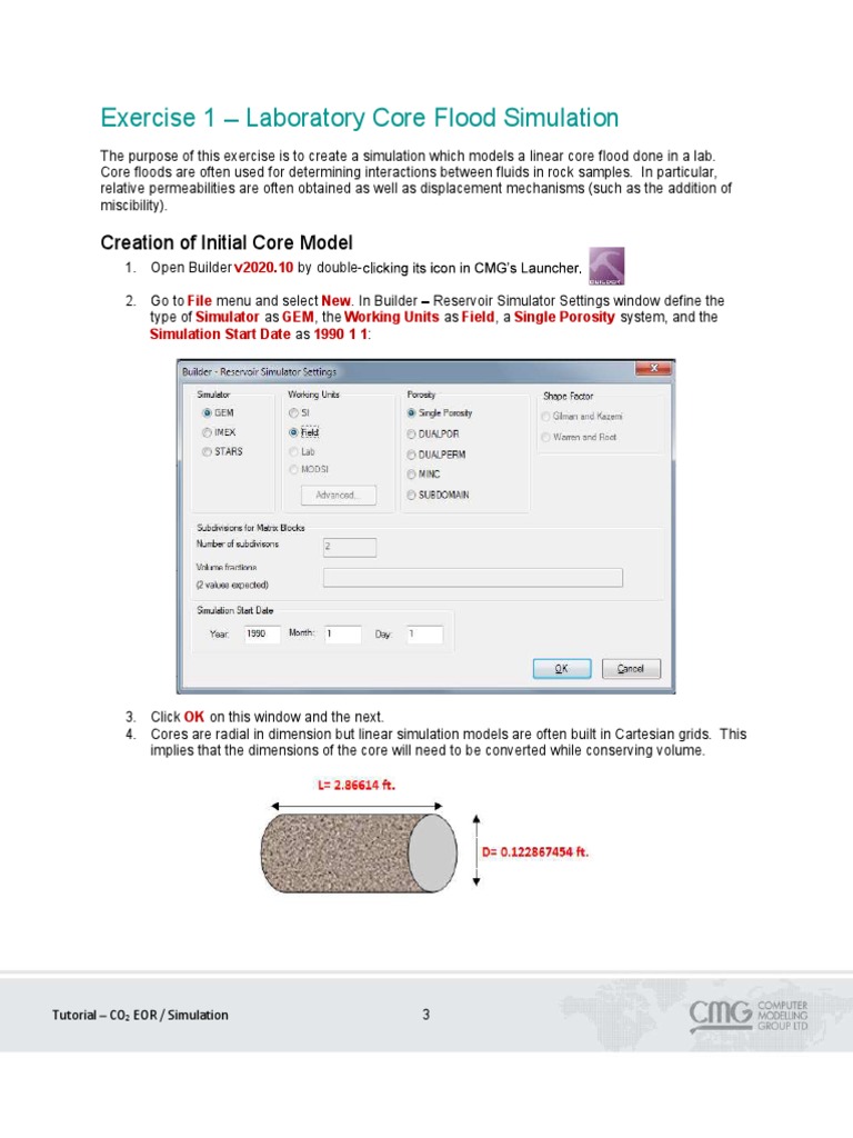 Laboratory Core Flood Simulation | PDF