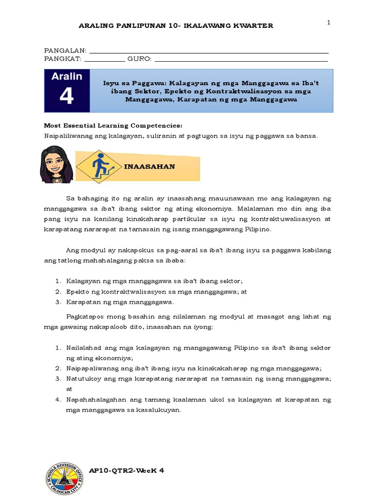 AP 10 Q2 Week 4 | PDF