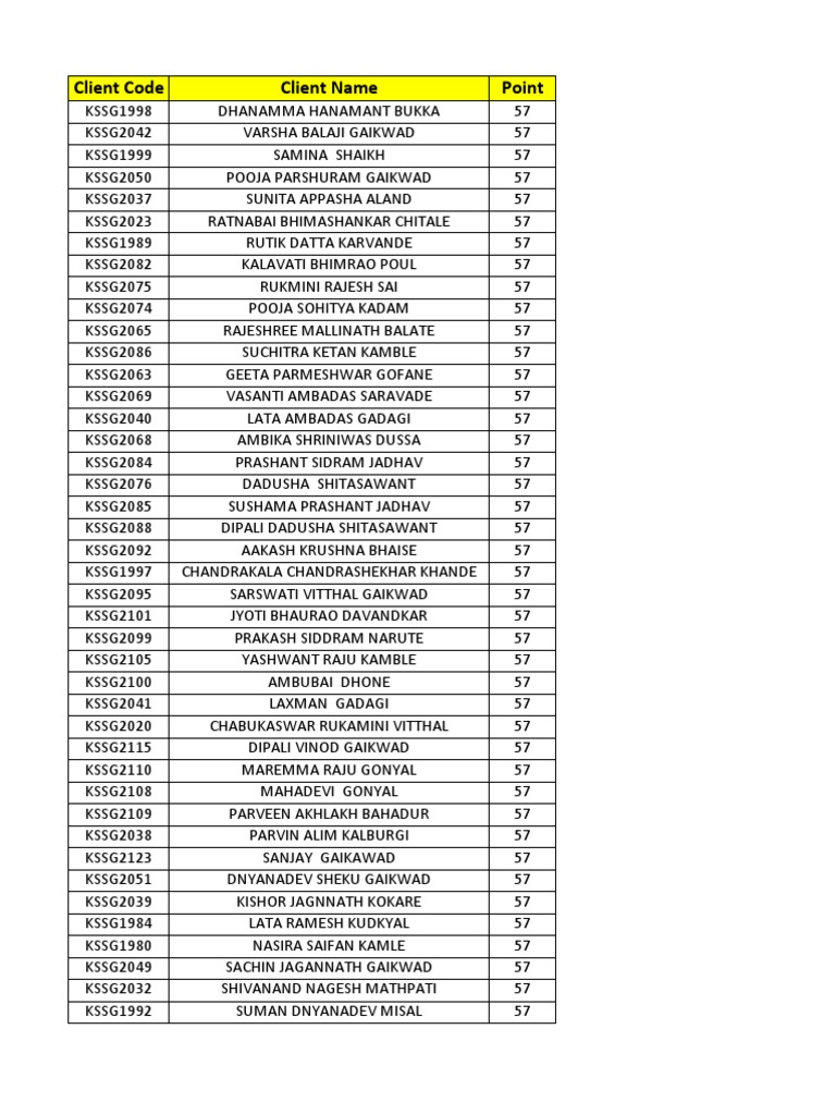 Client Data Summary | PDF