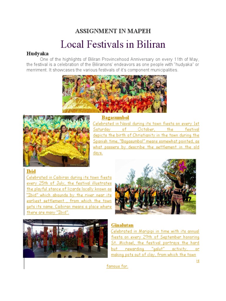 Local Festivals in Biliran | PDF