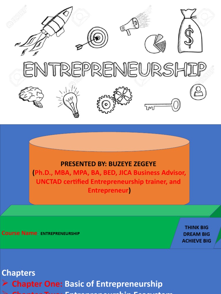 Chapter One - Part 1 | PDF | Entrepreneurship | Risk Chapter One - Part 1 | PDF | Entrepreneurship | Risk