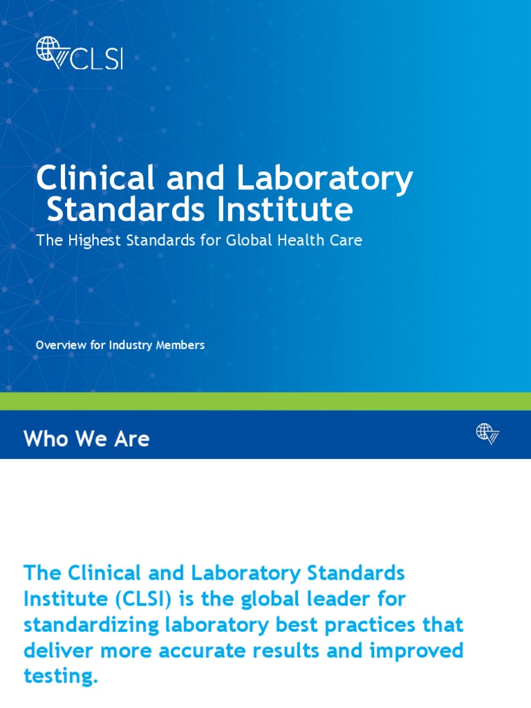 Clsi Membership 2019 Industry Final | PDF | Health Care | Medicine