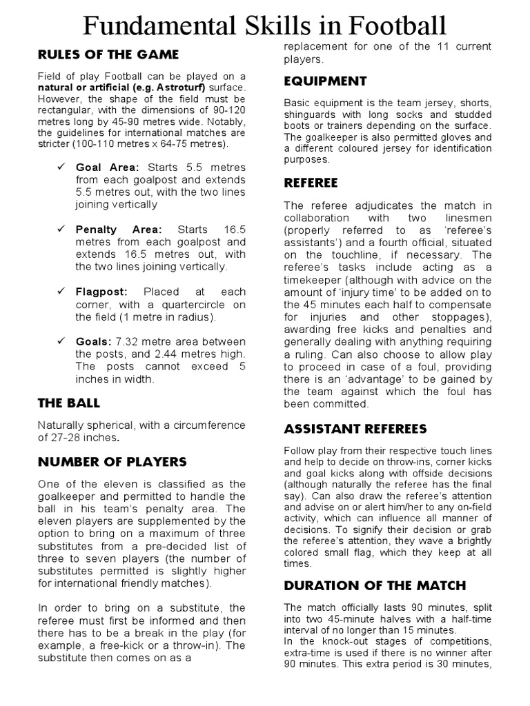 Module 4 | PDF | Association Football | Games Of Physical Skill