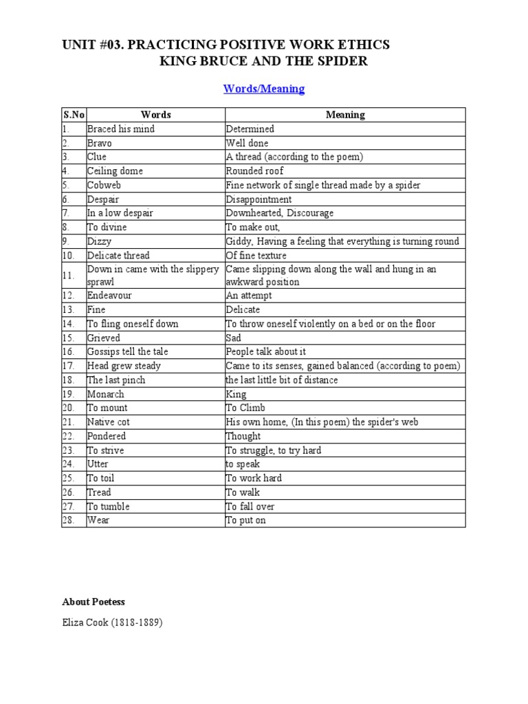 King Bruce and The Spider | PDF | Spider Web | Spider