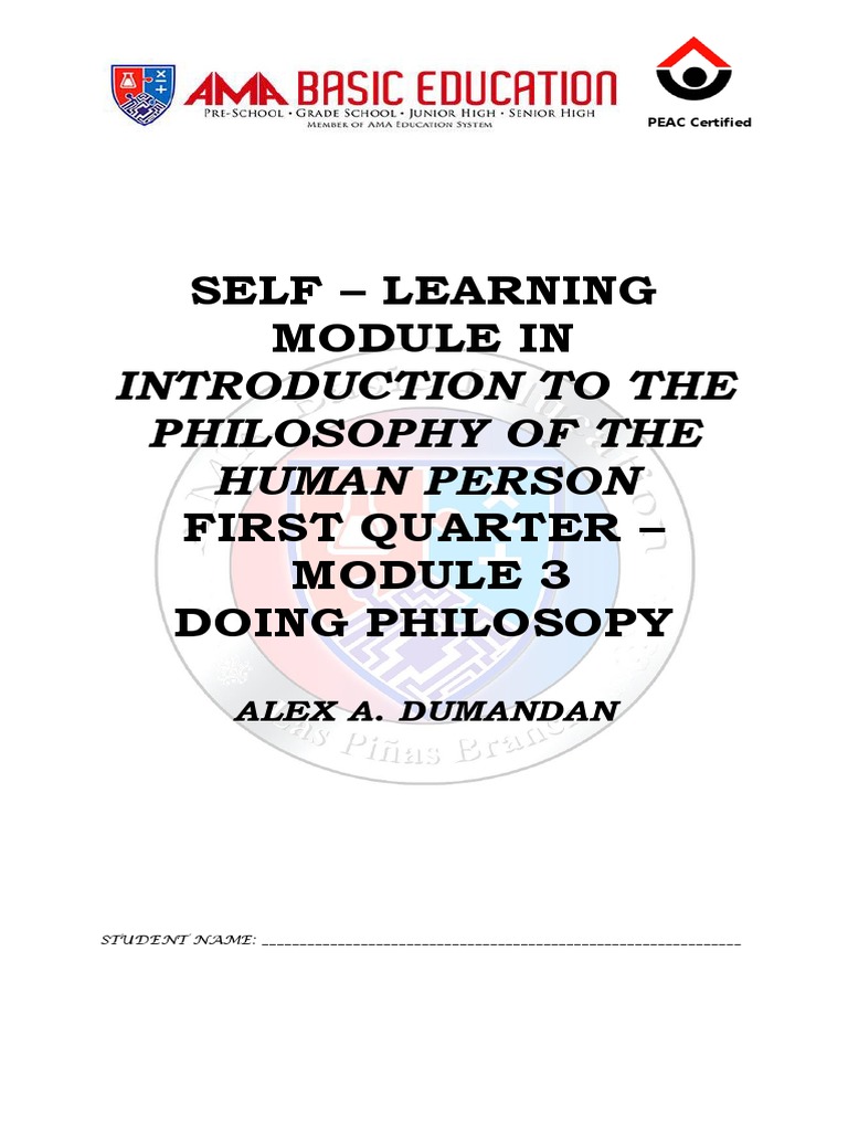 Q1 Module 3 | PDF | Reductionism | Holism