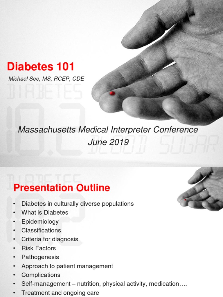 Diabetes 101 - An Overview of Diabetes and Its Management - Michael See ...
