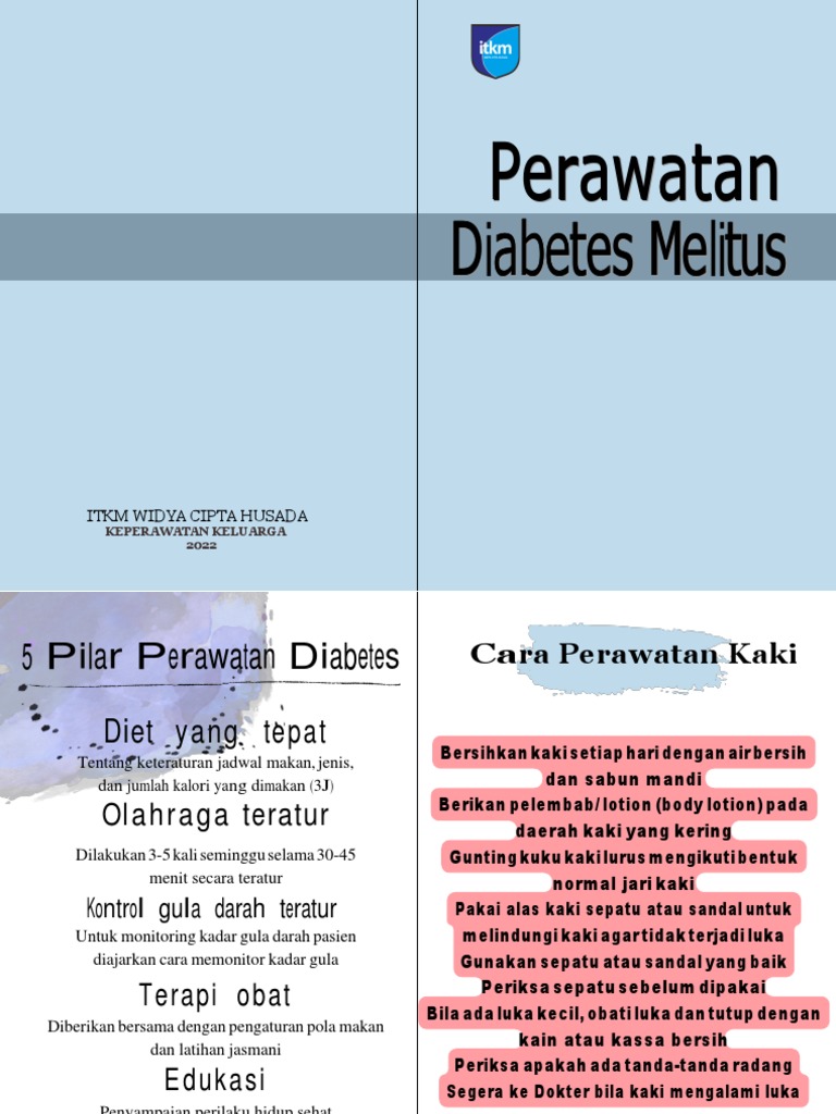 Booklet Perawatan DM 1 | PDF