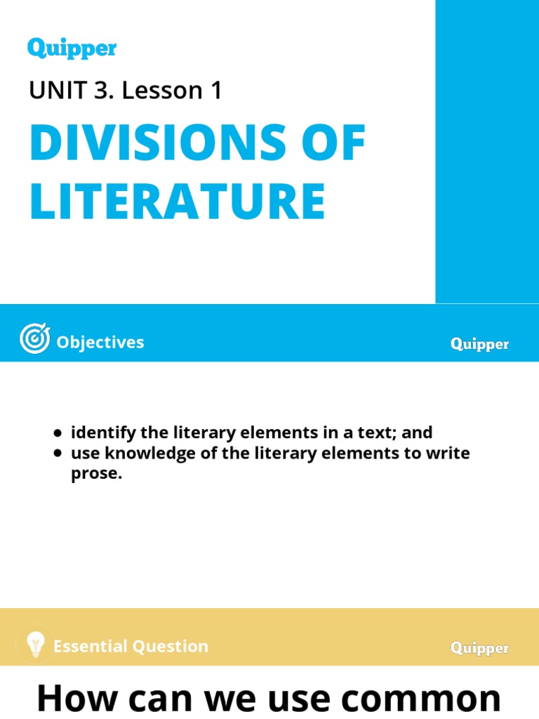 21st Century Literature - Unit 3 - Lesson 1 - 2 | PDF | Narration | Writing