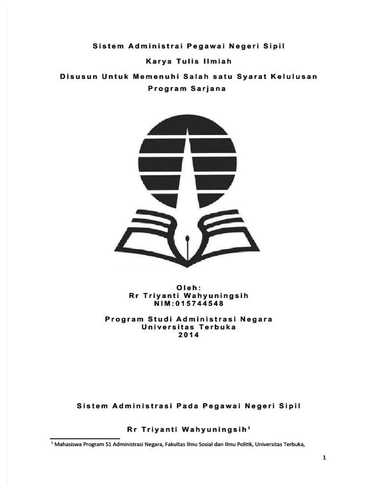 Contoh Karil UT Administrasi Negara | PDF