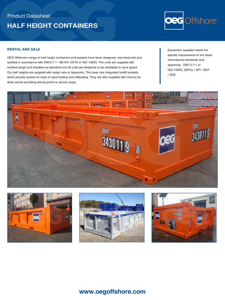 Oeg Half Height Baskets | PDF | Cargo | Transport